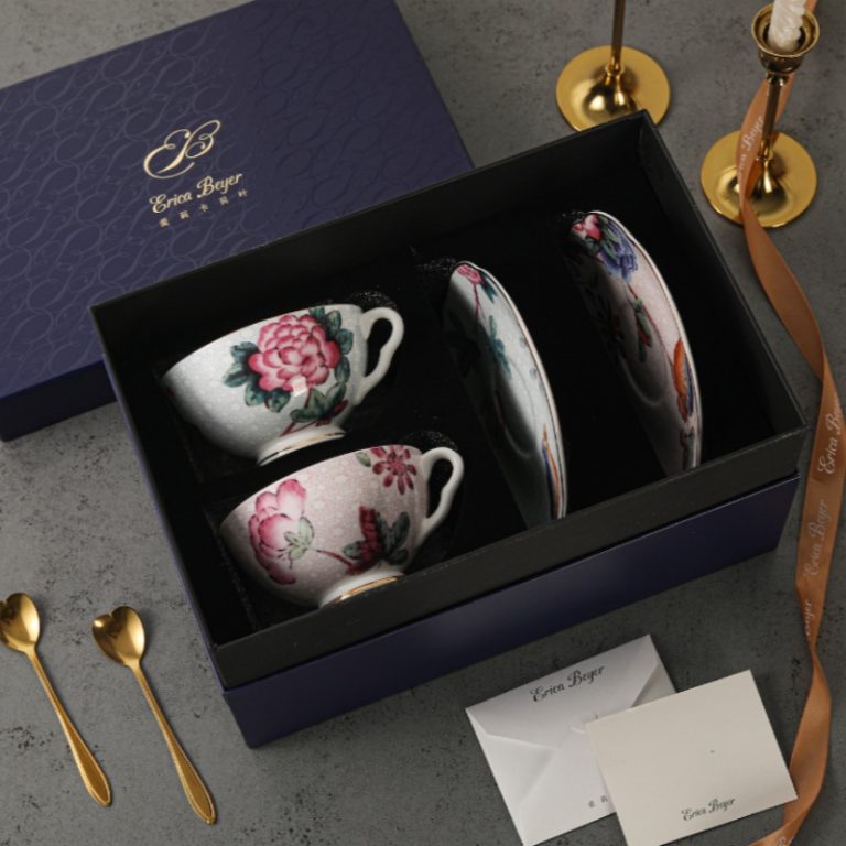 6.8 Fl Oz/200 ML Vintage Cuckoo and Floral English Bone China Tea Cups ...