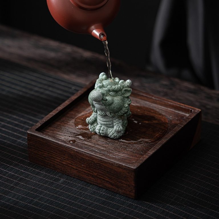 Traditional Chinese Blue Sandstone Tea Pet Bobble Dragon For Gongfu Tea ...